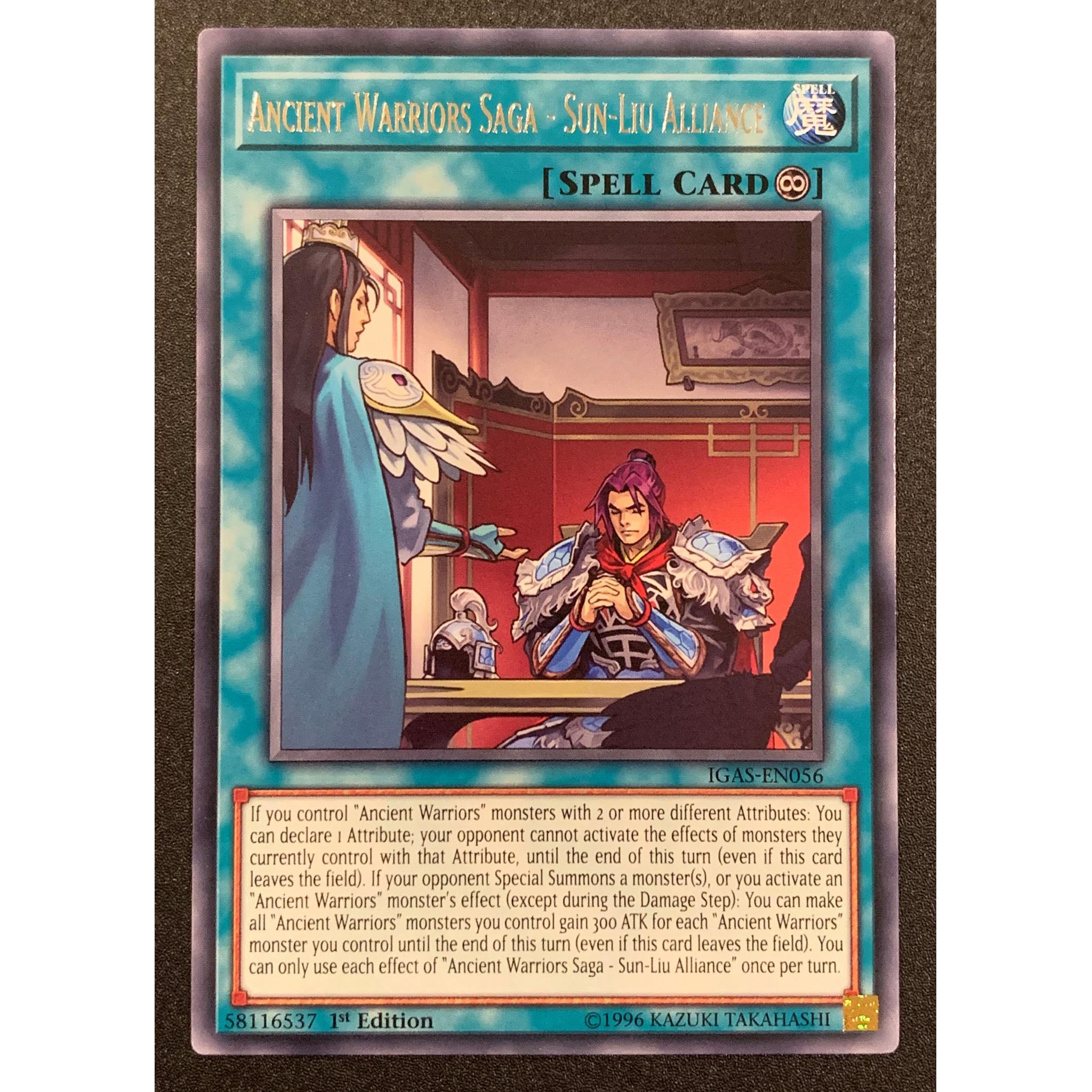 Ancient Warriors Saga - Sun-Liu Alliance IGAS-EN056 - 1st Edition