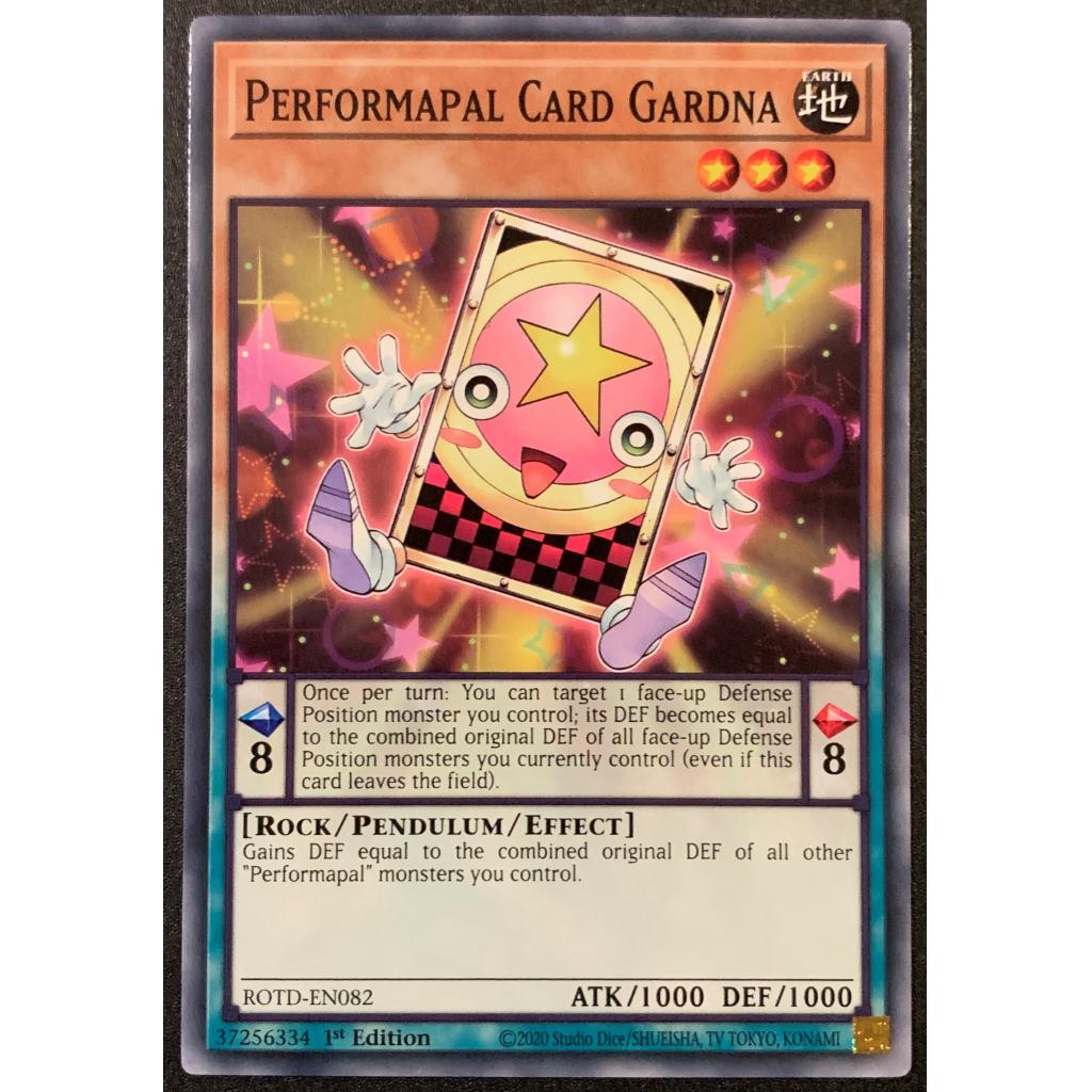 Performapal Card Gardna | ROTD-EN082 | 1st Edition | Common