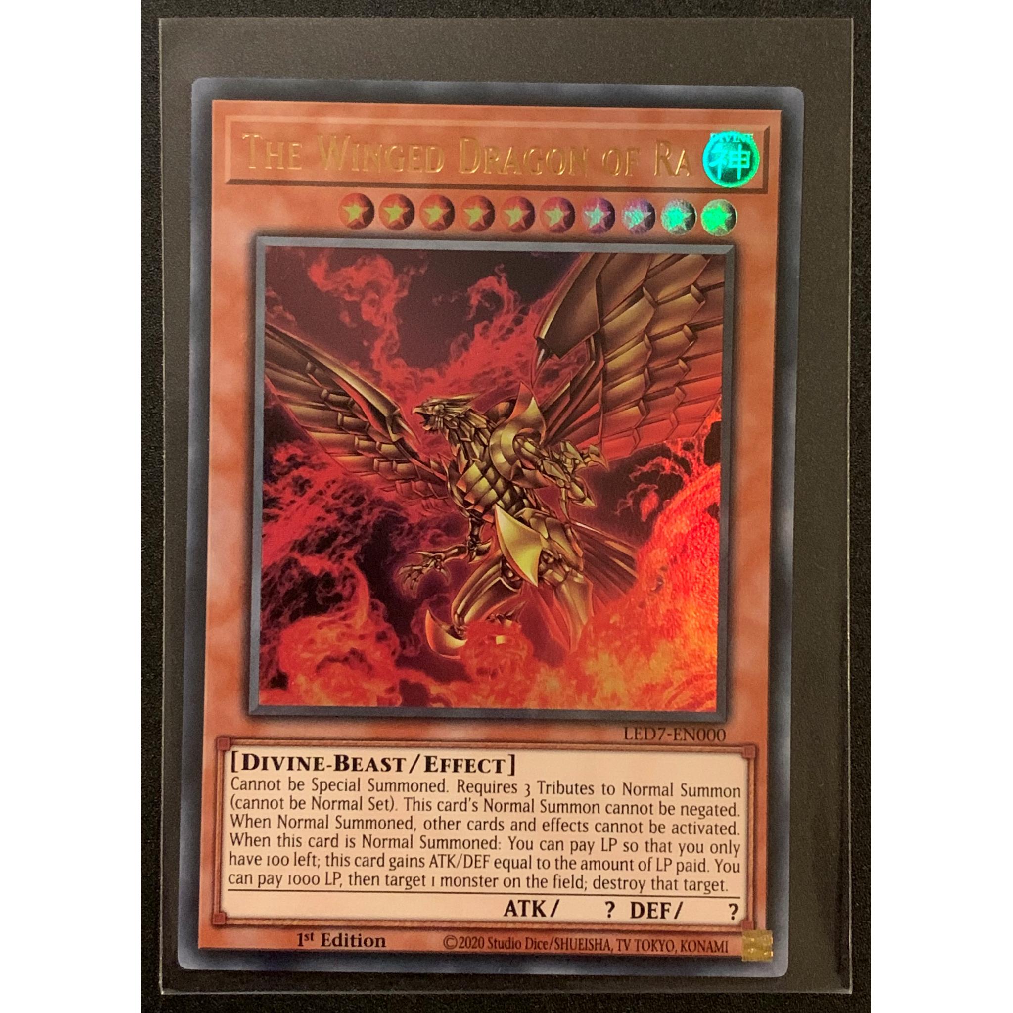The Winged Dragon of Ra (Alt Art) | LED7-EN000 | 1st Edition | Ultra Rare