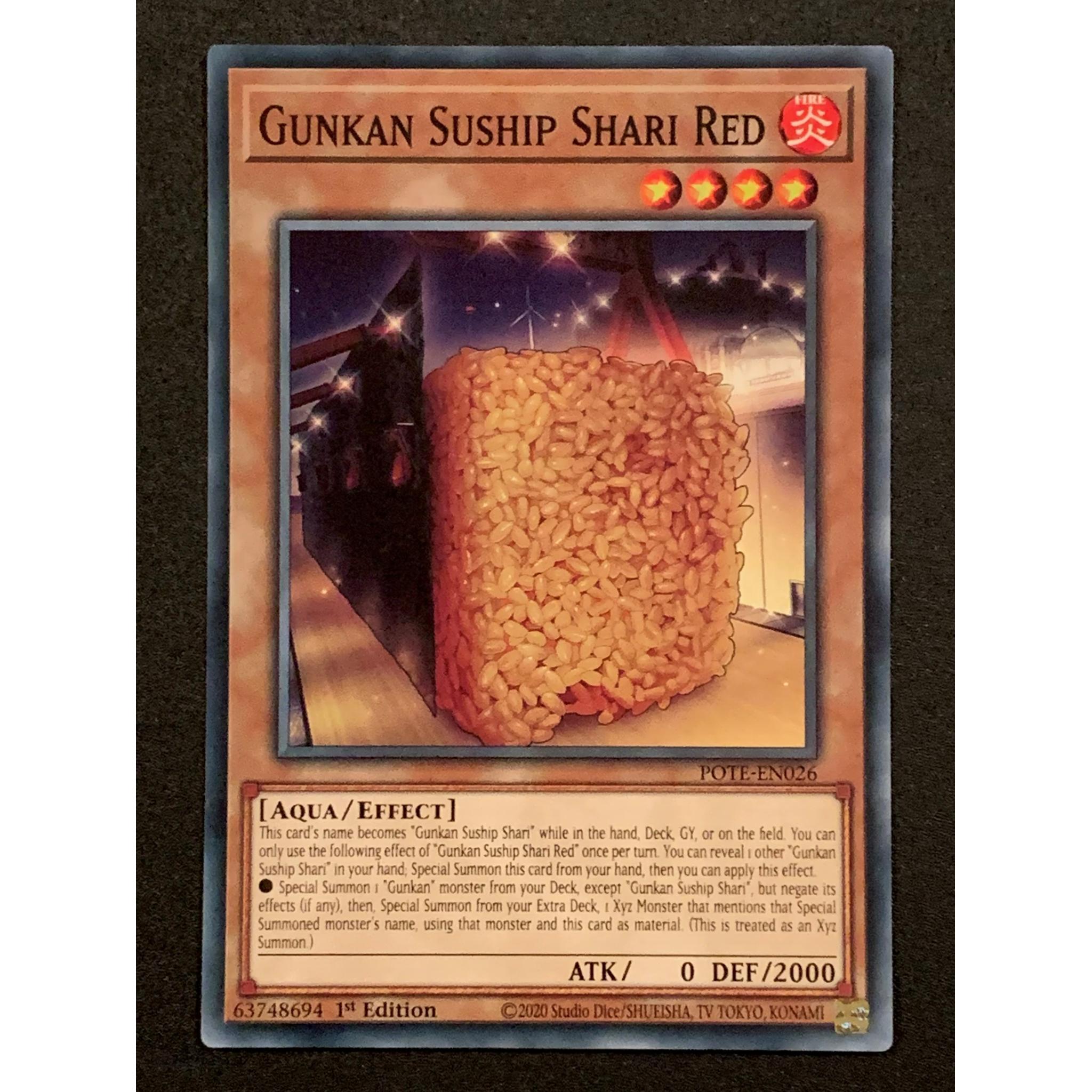 Gunkan Suship Shari Red | POTE-EN026 | 1st Edition | Common